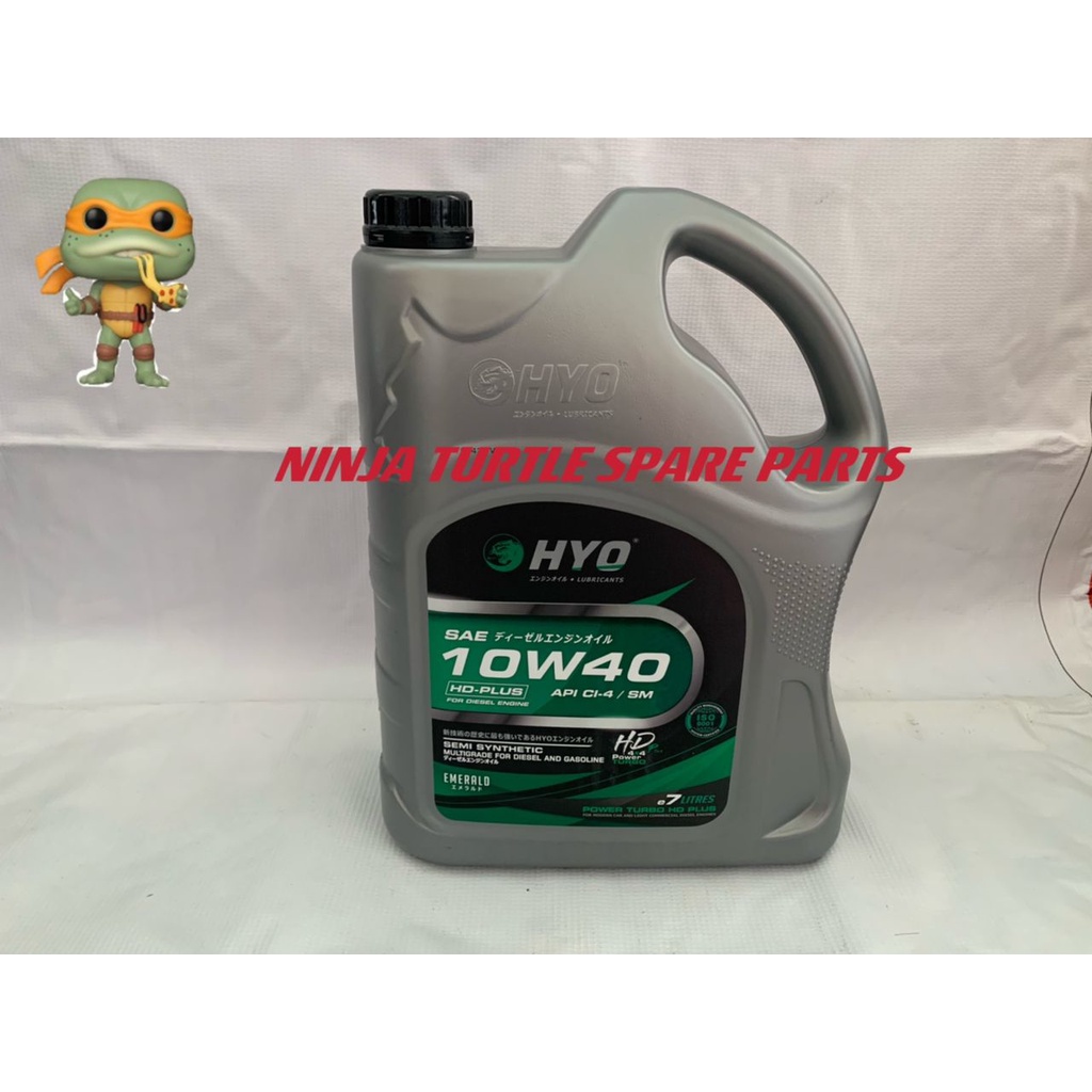 HYO 10W40 SAE (SEMI SYNTHETIC) 10W40 API CL-4 Engine Oil 7LITER (JAPAN ...