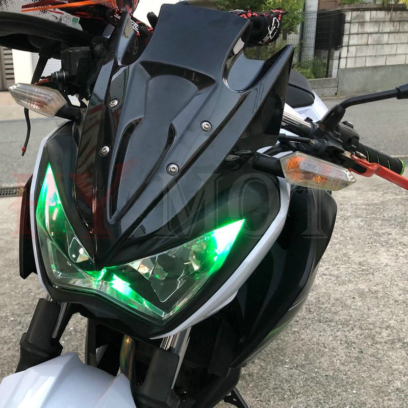 Motorcycle ABS Plastic Windscreen Windshield For Kawasaki Z250 Z300 ...