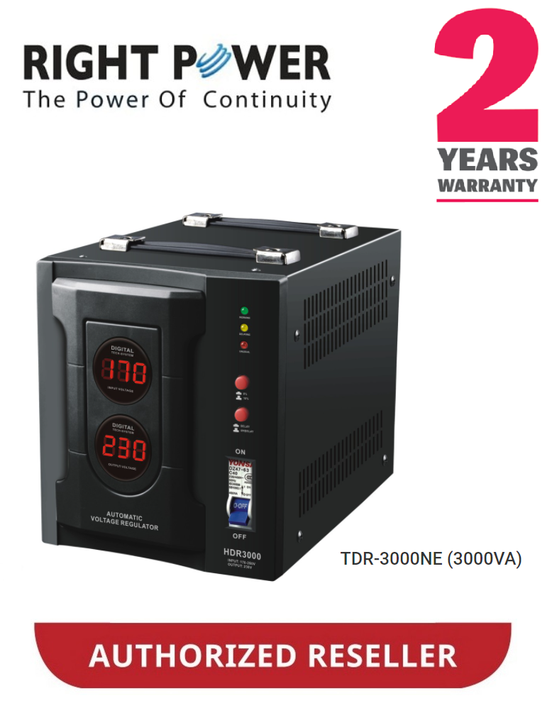 Right Power (AVR) Automatic Voltage Regulator TDR-3000NE (3000VA ...