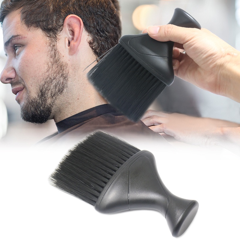 Professional Hairdressing Brush Salon Black Soft brush Hair Neck Dust ...