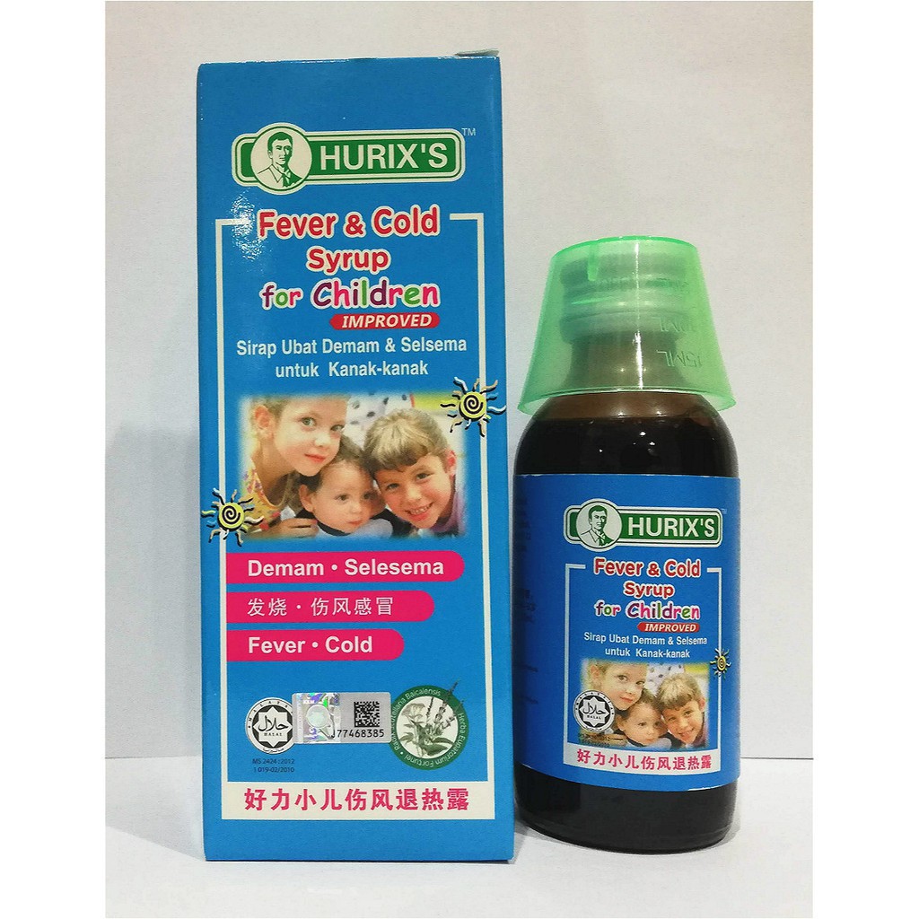 HURIX'S SIRAP UBAT DEMAM & SELSEMA UNTUK KANAK-KANAK 60ML | Shopee Malaysia