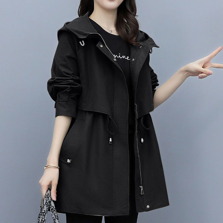 Ladies New Style Fashion Windbreaker Loose Casual Jacket Temperament ...