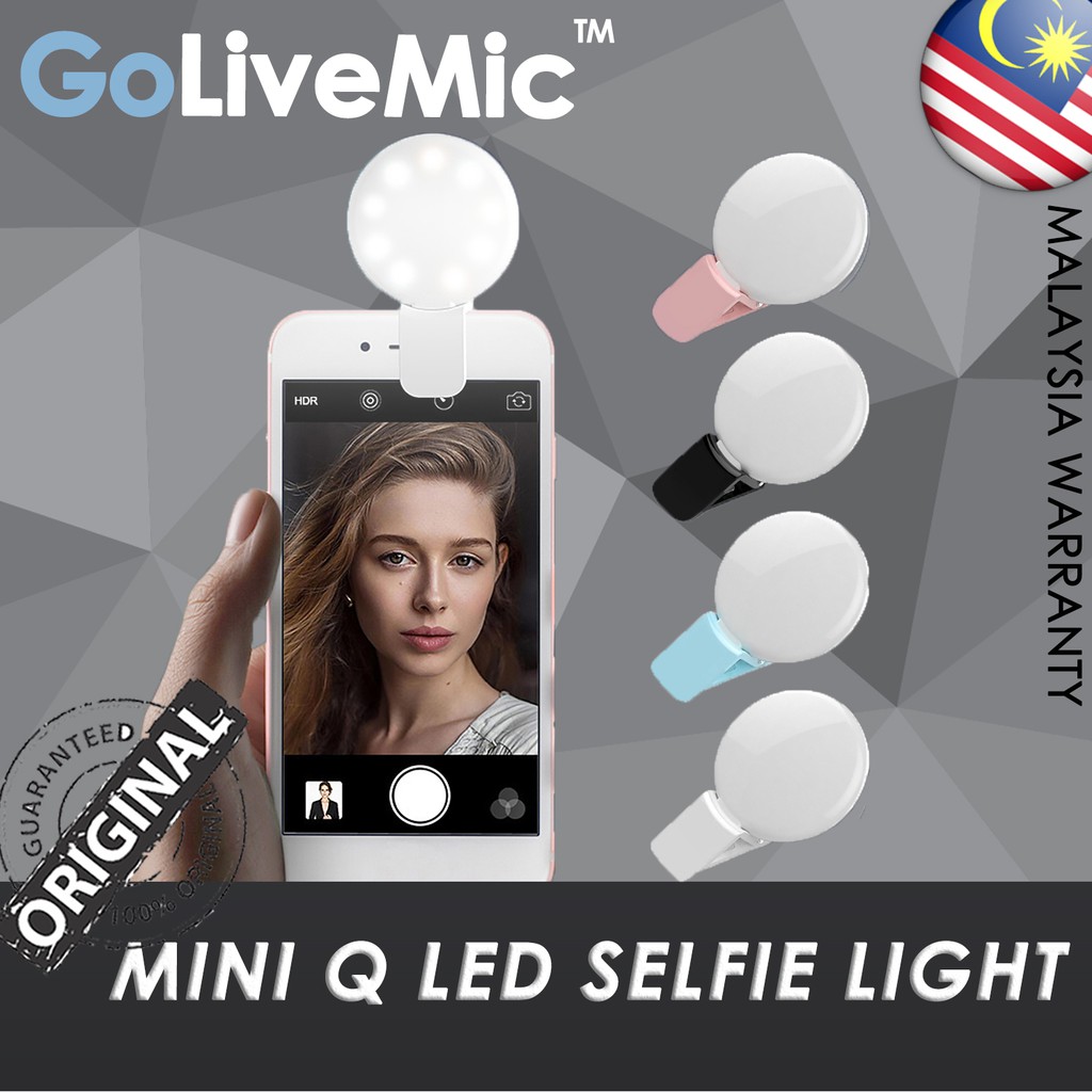 Golive Mini Q LED Selfie Light ms-2 with 3 Level power control for live ...