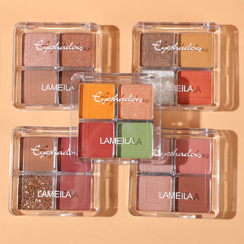 Lameila 4 Color Eyeshadow Palette (Matte and Shimmer) | Shopee Malaysia