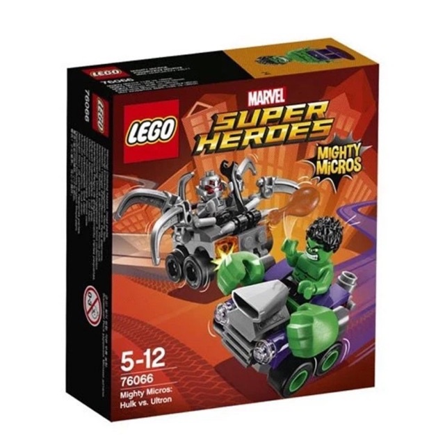 LEGO Mighty Micros (Marvel Super Heroes) 76066 Hulk vs. Ultron | Shopee ...