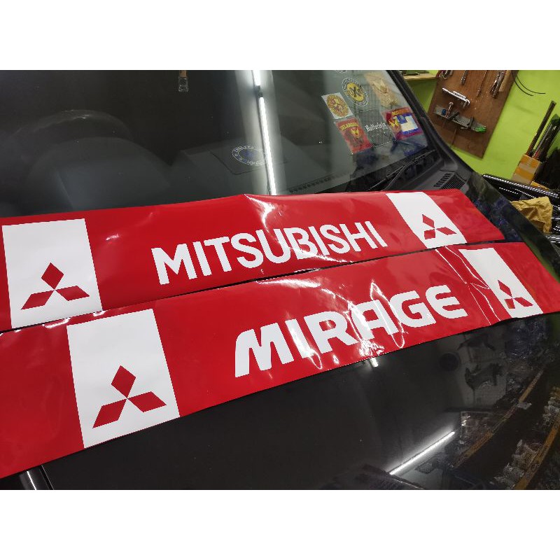 Mirage Mitsubishi Mivec Sticker Windscreen | Shopee Malaysia
