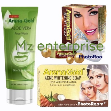 Arena Gold Acne Whitening Face wash Aloe Vera Facewash Cleanser +Arena ...