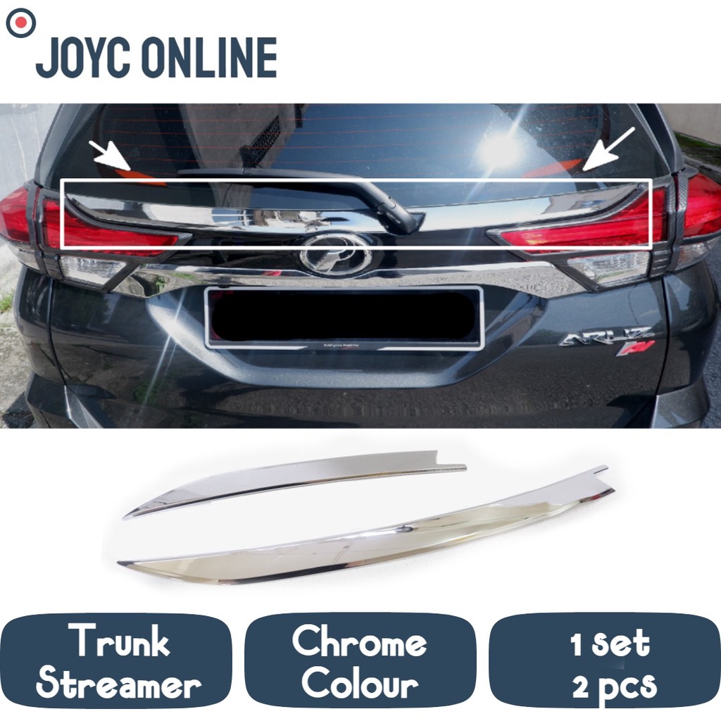 Perodua Aruz Rear Chrome Rear Trunk Streamer Pillar 1 set 2 pcs ...