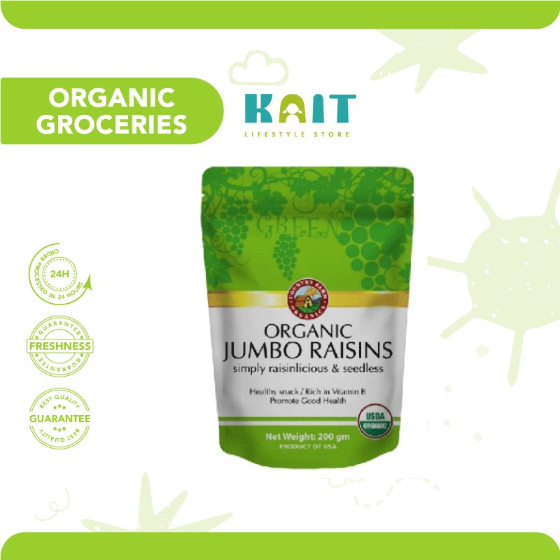 COUNTRY FARM ORGANIC GREEN RAISIN (200G) | Shopee Malaysia