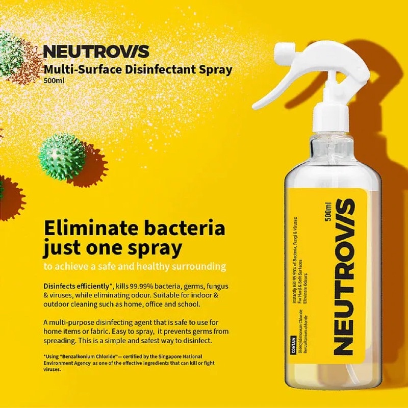 NEUTROVIS Multi-Surface Disinfectant Spray 🔥READY STOCK🔥 | Shopee Malaysia