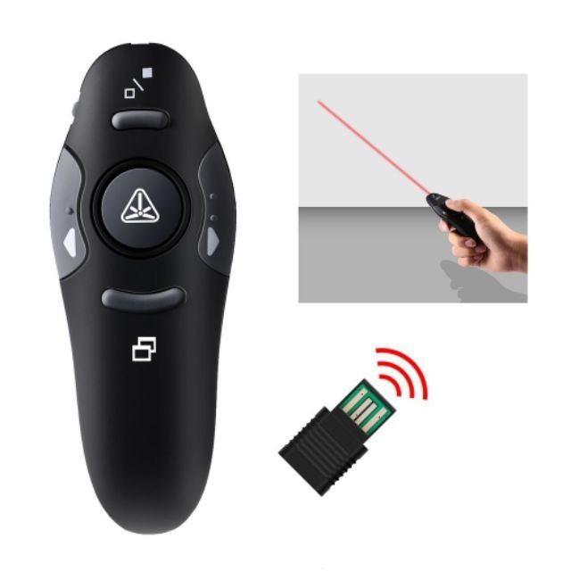 Wireless Laser Presenter Clicker RF USB PowerPoint PPT Remote Control ...