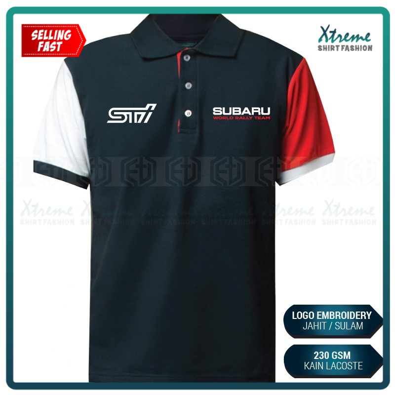 G Polo T Shirt Sulam Subaru Impreza STi WRC Boxter EJ20 Turbo Engine ...