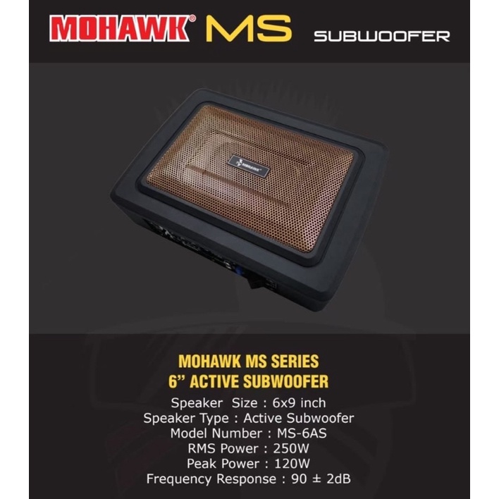 Mohawk MS-series 6” active subwoofer🔊 | Shopee Malaysia