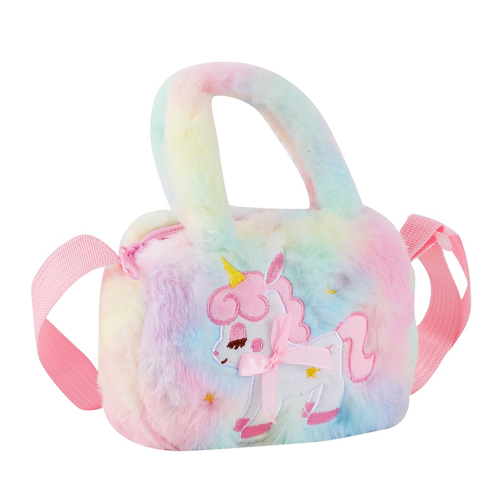 Unicorn Fashion Plush Shoulder Bags Handbag cute handbag kids girl ...
