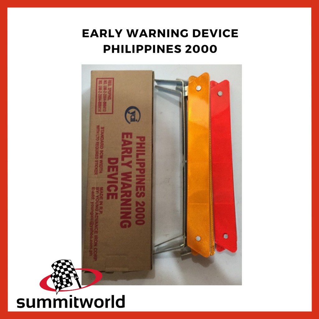 EARLY WARNING DEVICE STANDARD 5CM WIDTH WITH LTO REQ STICKER | Shopee ...