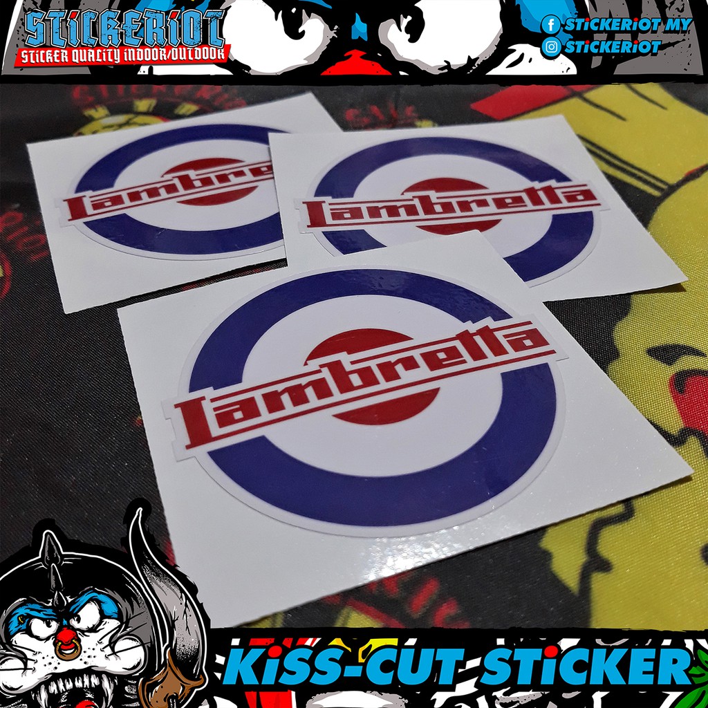 LAMBRETTA MODS STICKER (1pc) | Shopee Malaysia