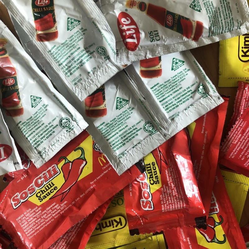 Chilli Sauce Sachet Individual Pack Sos Cili Pek 10g (Life / Kimball ...