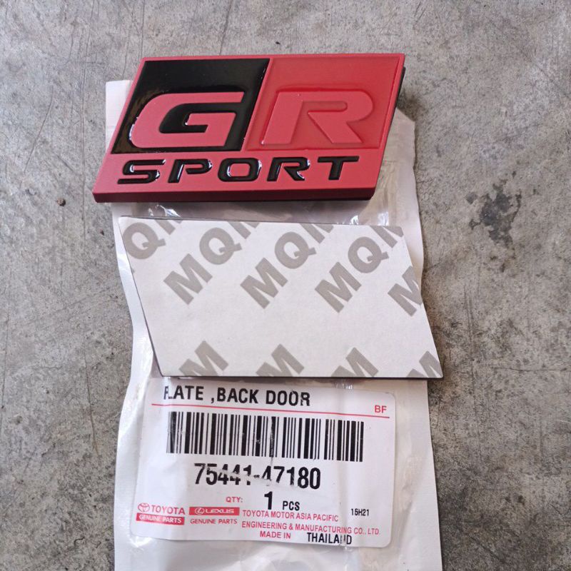 (ORIGINAL) TOYOTA GAZOO RACING GR SPORT METAL EMBLEM LOGO STICKER ...
