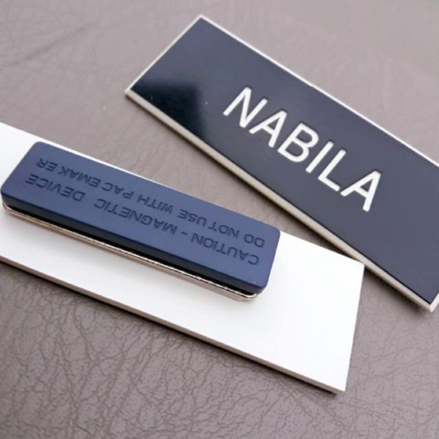 NAMETAG NAMA MAGNET & PIN | Shopee Malaysia