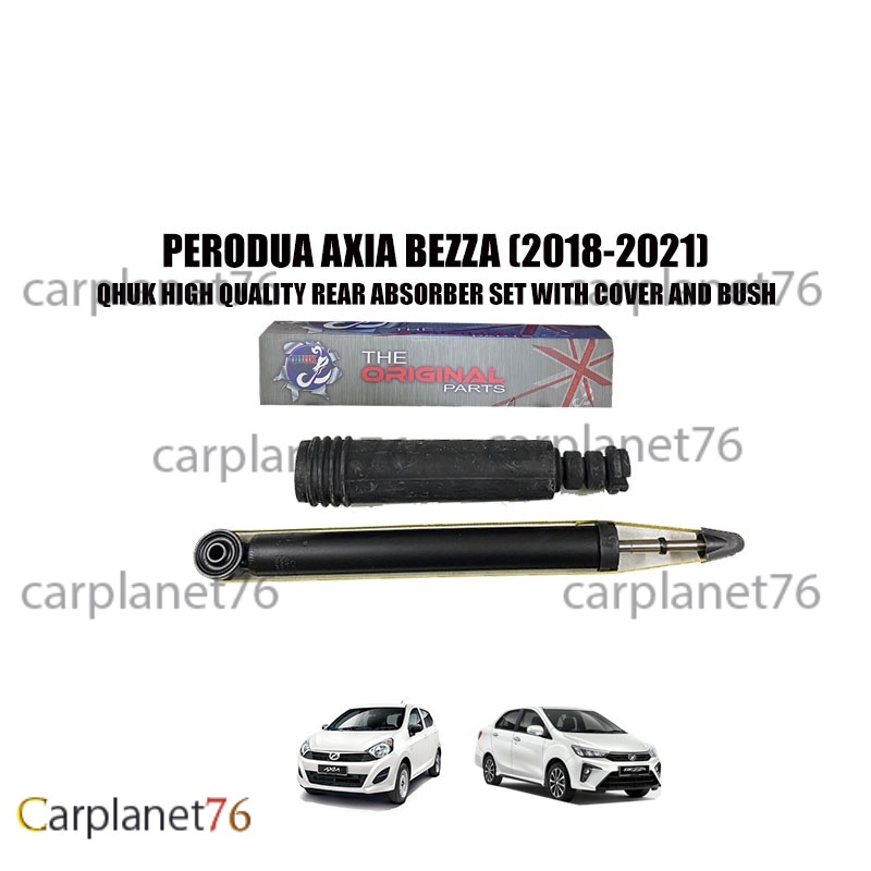 PERODUA AXIA BEZZA (2018-2021) REAR ABSORBER SET WITH COVER AND BUSH ...
