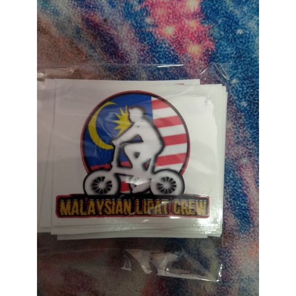 Folding bike Sticker # Malaysian Lipat Crew Sticker | Shopee Malaysia