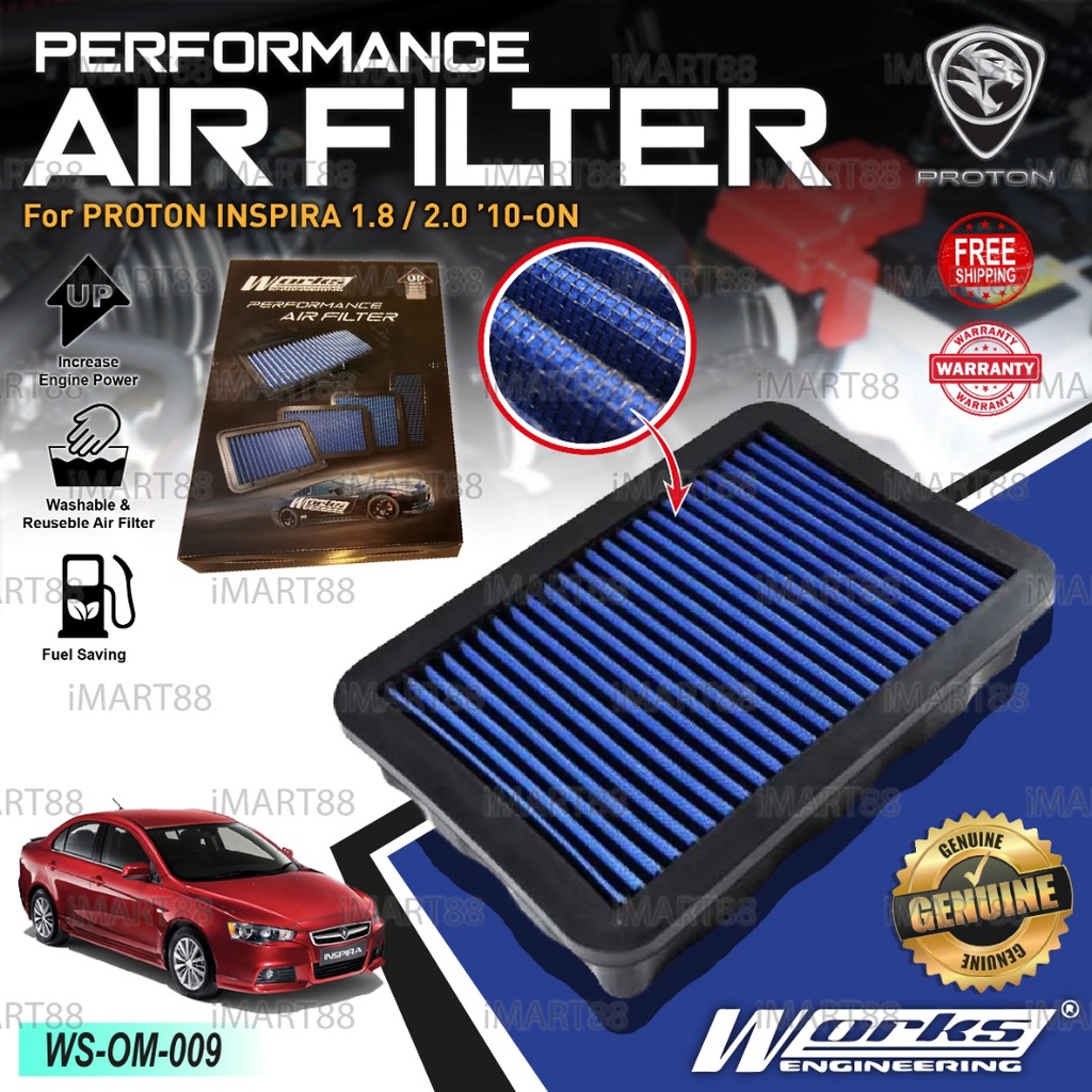 Proton Inspira Works Engineering Air Filter | Shopee Malaysia