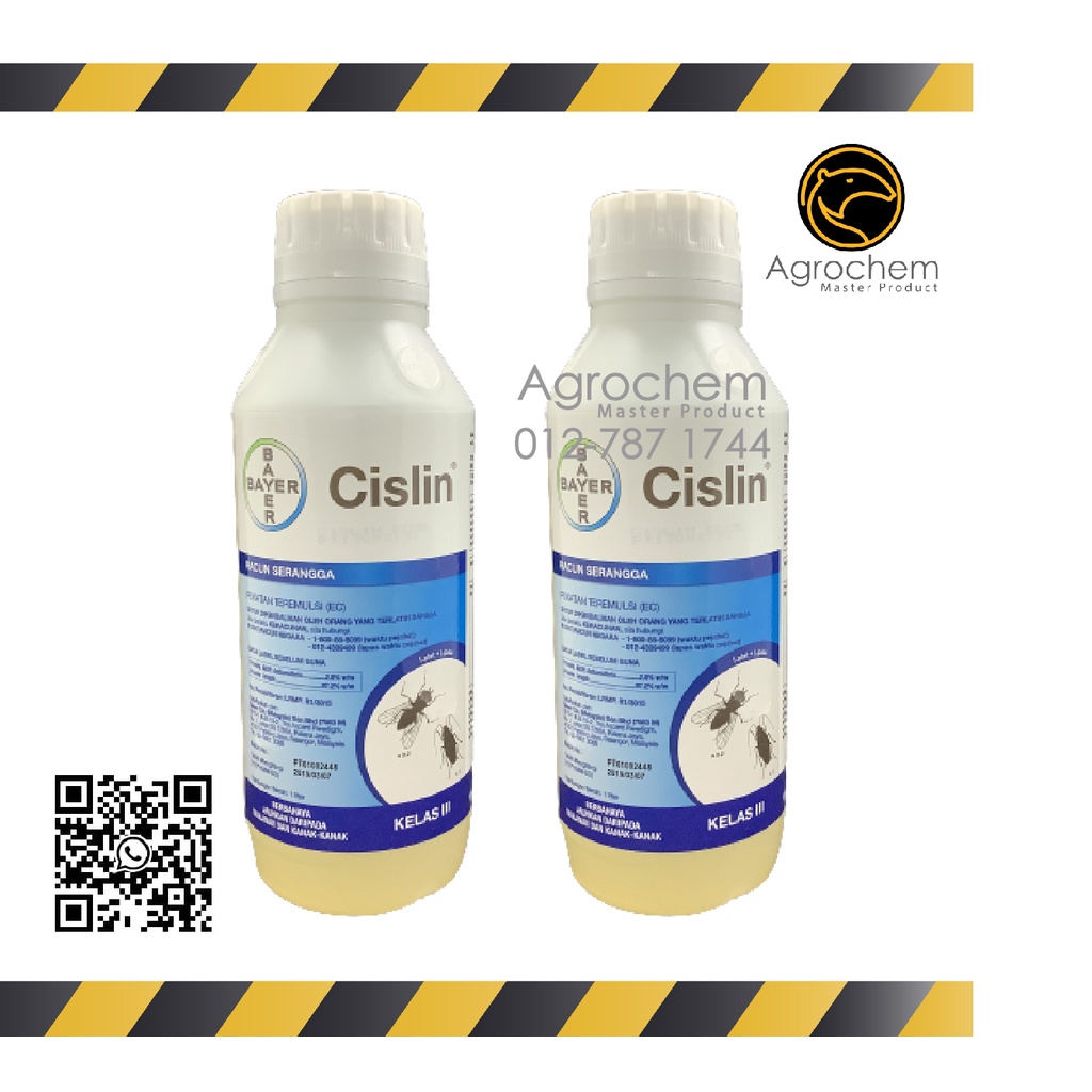 [Twin Pack] Bayer 100% Original Cislin Insecticide (1 Litre) | Shopee ...