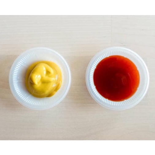 🔥Packaging Disposable PP Chili Plate Plastic Sauce Plate Ketchup Food ...