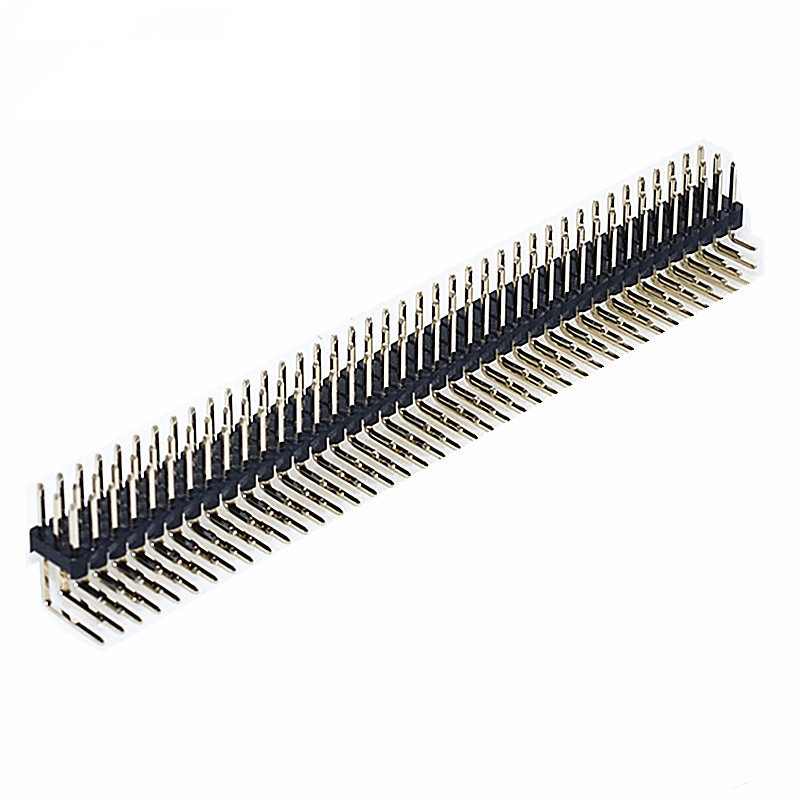 2PCS 2.54 3*40 Three Row Male Female 90 degree right angle R/A ...