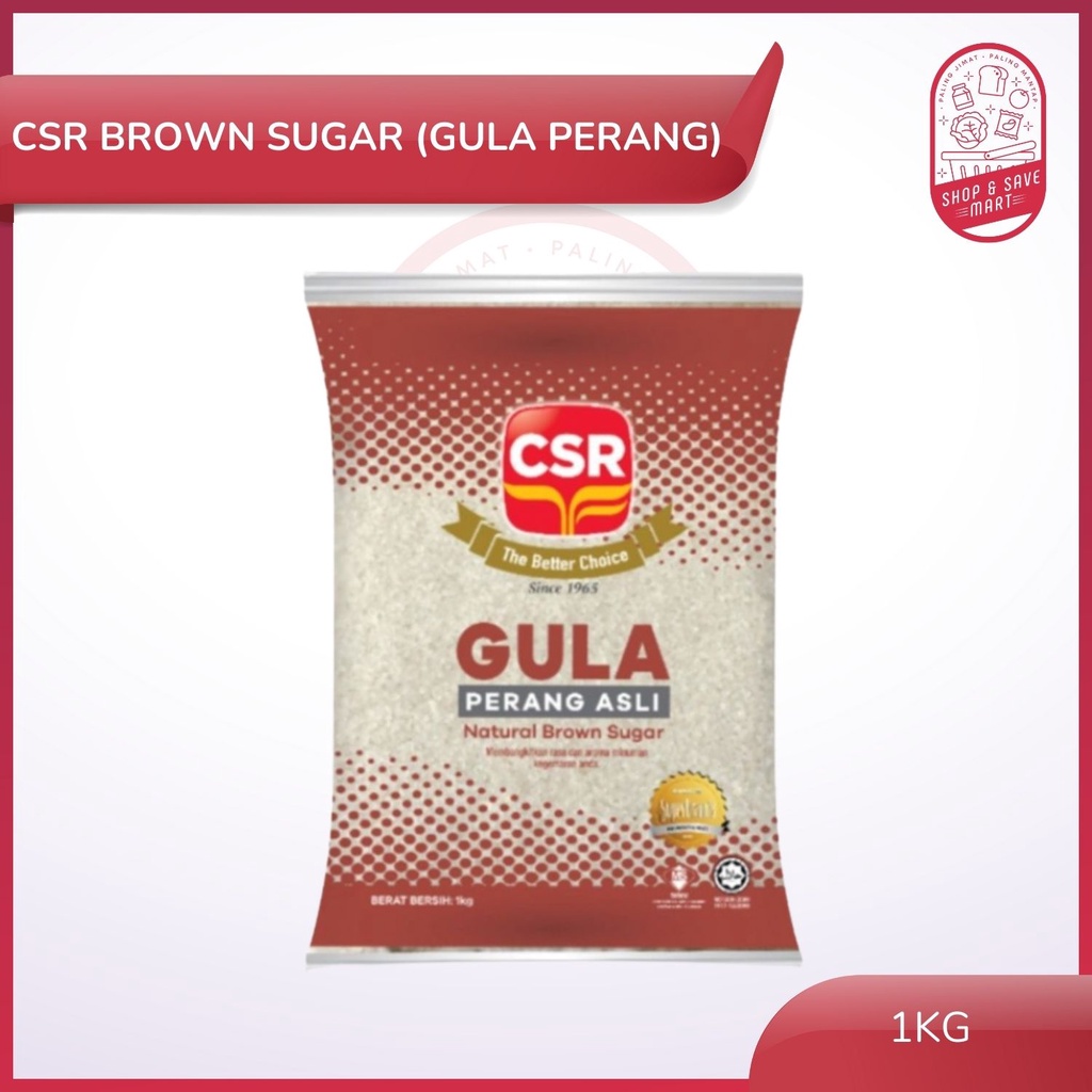 1KG - Gula CSR Better Brown Sugar Natural Low Glycerin / CSR Sugar ...