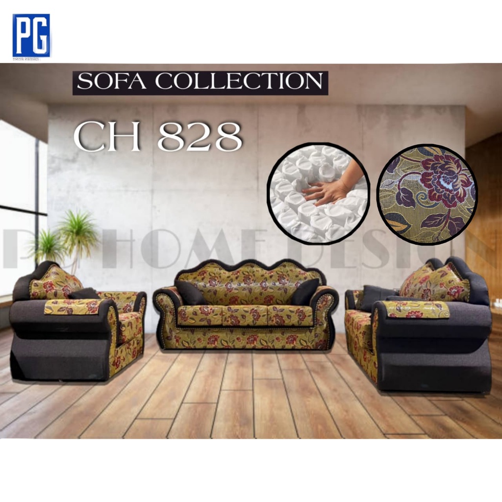 PG HOME:-LIVING ROOM SOFA SET (3+2+1) | Shopee Malaysia