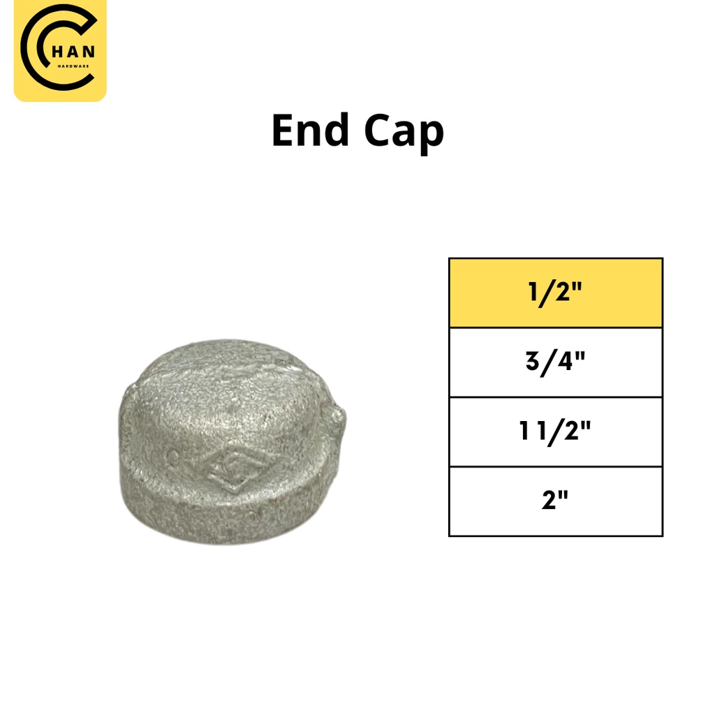 [1/2"] Galvanized Iron | GI Fittings | Besi | 铁 Elbow Socket Tee End ...