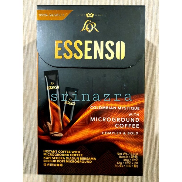 L'OR ESSENSO Microground Instant Coffee Beans Serbuk Kopi Arabica ...