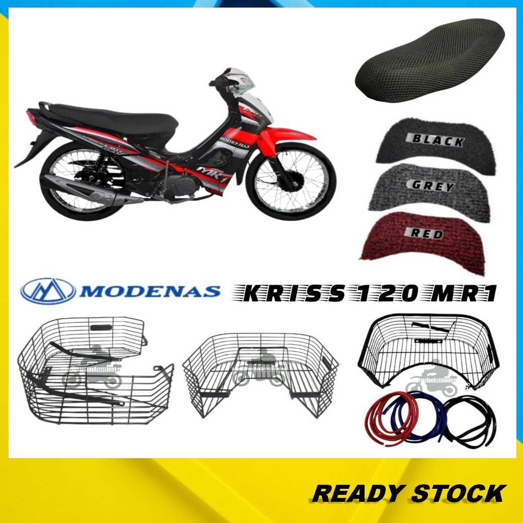 MODENAS Kriss 120 MR1 Besi Basket + Seat Cover Net 3D Jaring Sarung ...