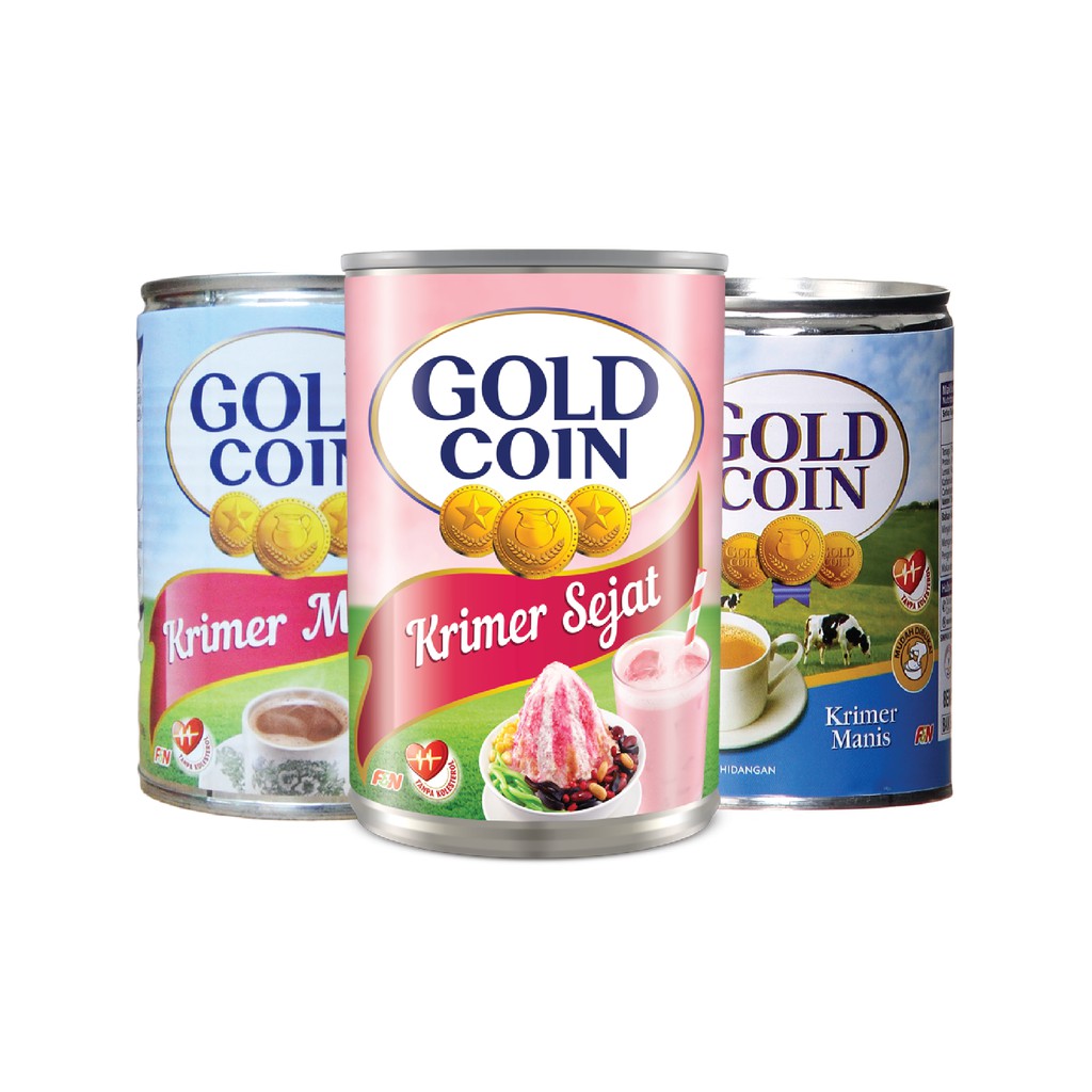 Susu Gold Coin Sweetened Creamer 500g | Evaporated creamer 390g ...
