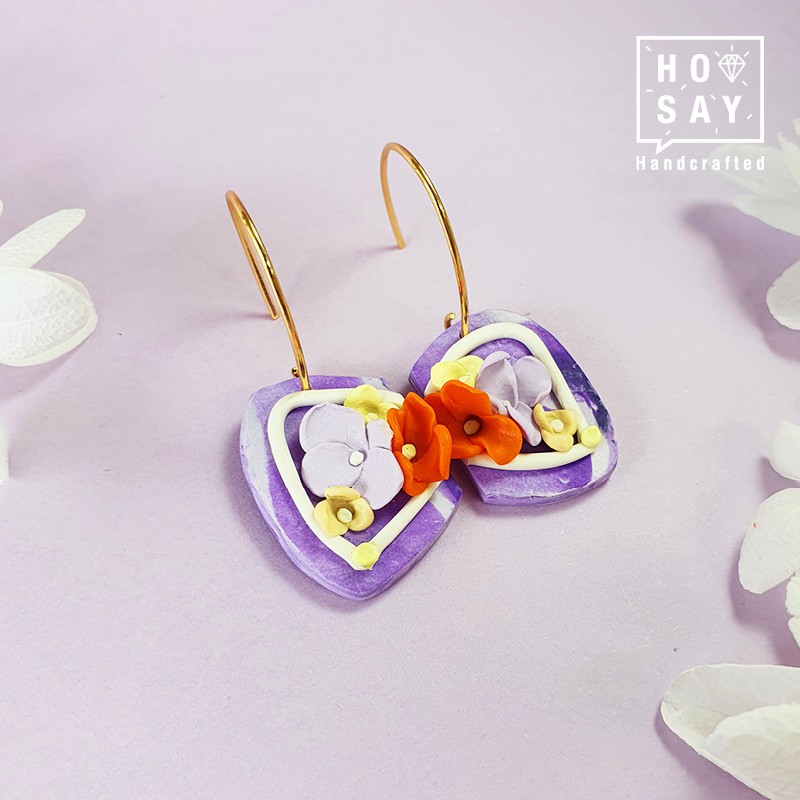 [ONLY ONE] 18K Gold Plated Hosay Garden of Elixir Hydrangea Polymer ...