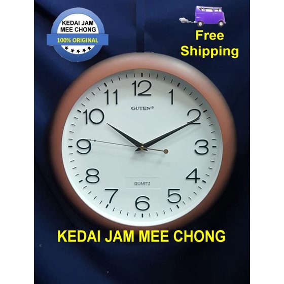 [Clock] 100% ORIGINAL Guten Wall Clock DLW3089-1 Number Dial | Shopee Malaysia