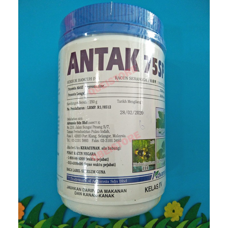 Antak 75 WP 250G Cyromazine / Sesuai Untuk Kekwa Anak Benih Tomato ...