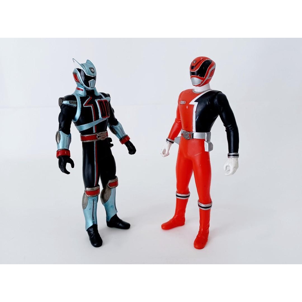 Bandai SPD Power Ranger Shadow Ranger and red ranger figure sofubi ...