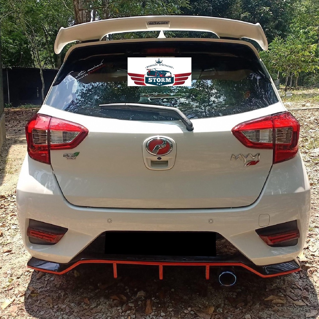 PERODUA MYVI 2018 ( SPORTIVO V4 ) REAR DIFFUSER WITH 2K COLOR PAINT ...