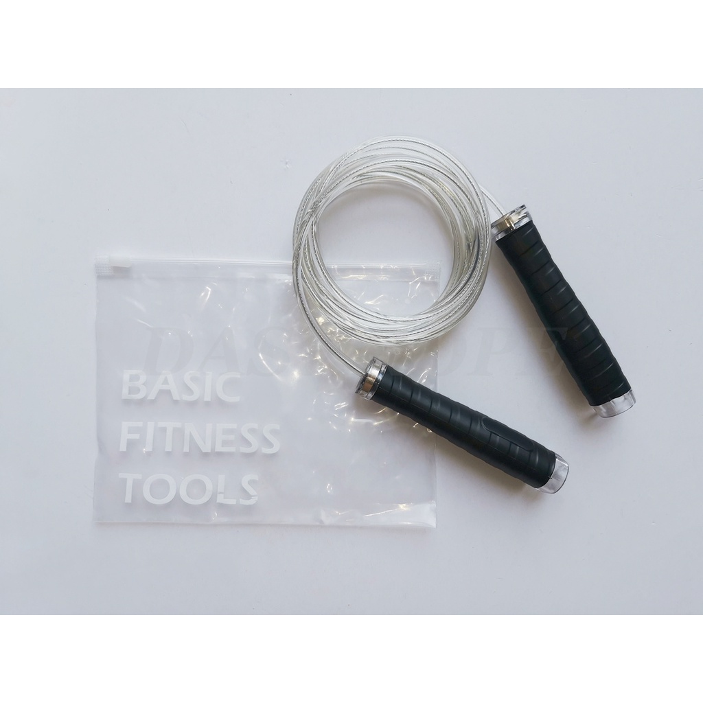 PL03 MODERN JUMP ROPE KIDS ADULT 5MM STEEL WIRE PVC RUBBER HANDLE ...