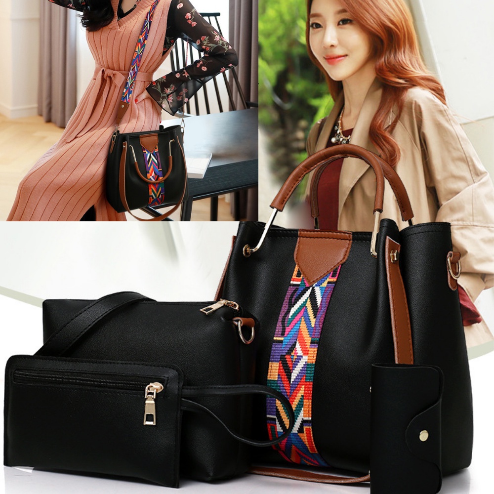 iFashion 1064 4 in 1 Fashion Women Sammi Shoulder Tote Sling Handbag ...