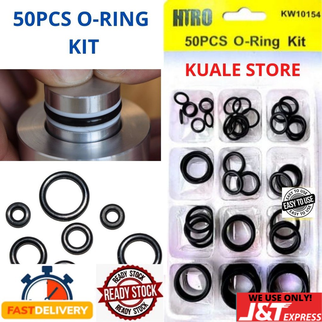 SHIP NOW!- 50 PCS O Ring Kit /10 Size O Ring Kit /O Ring Rubber ...