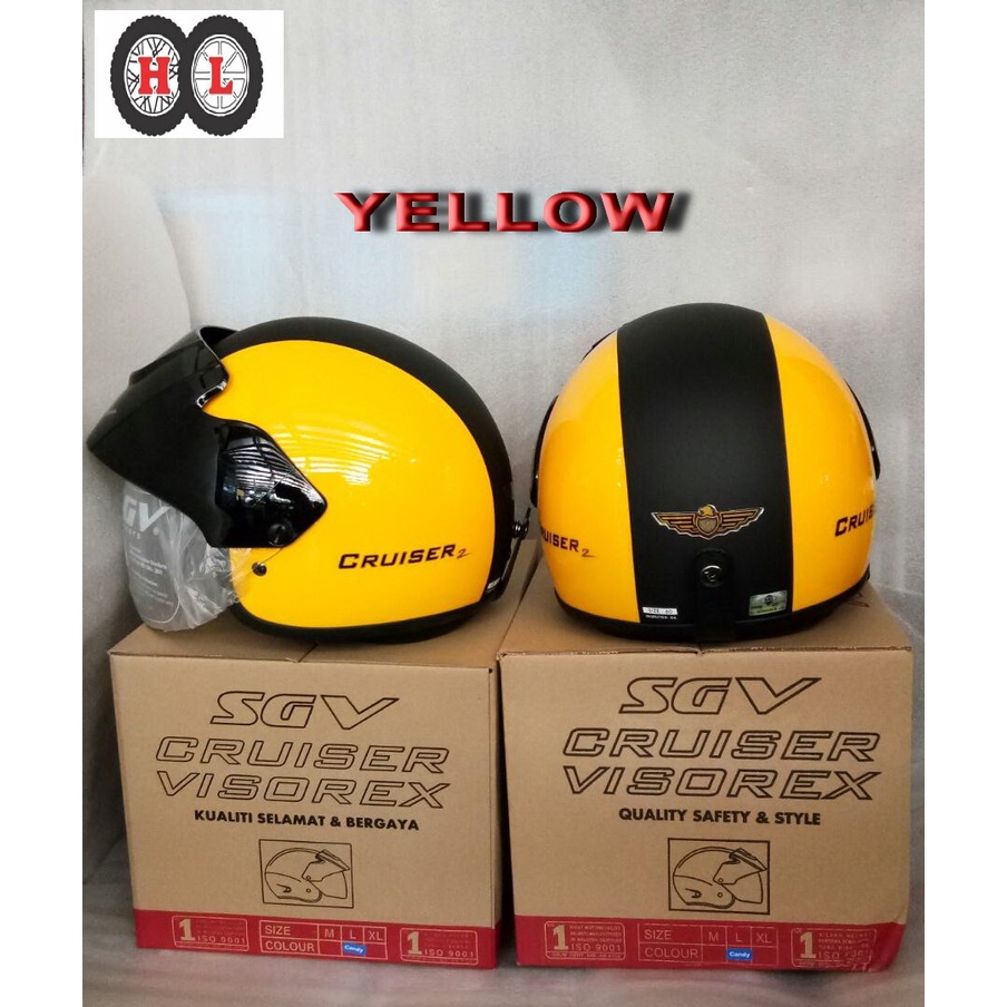 SGV CRUISER VISOREX HELMET (Helmet Sgv Cruiser 2 Original)- Topi ...