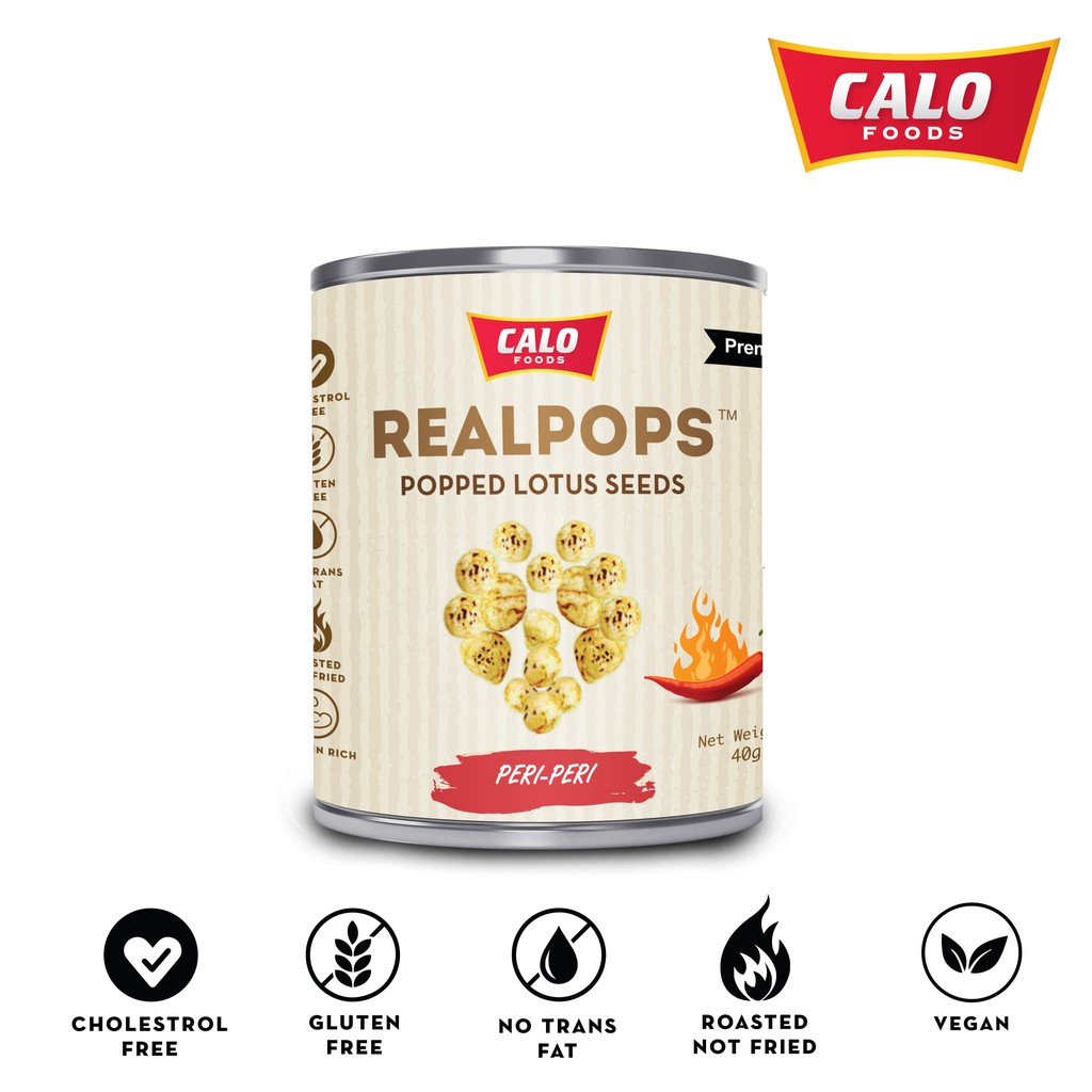 REALPOPS Popped Lotus Seeds - Peri Peri [40g] | Shopee Malaysia