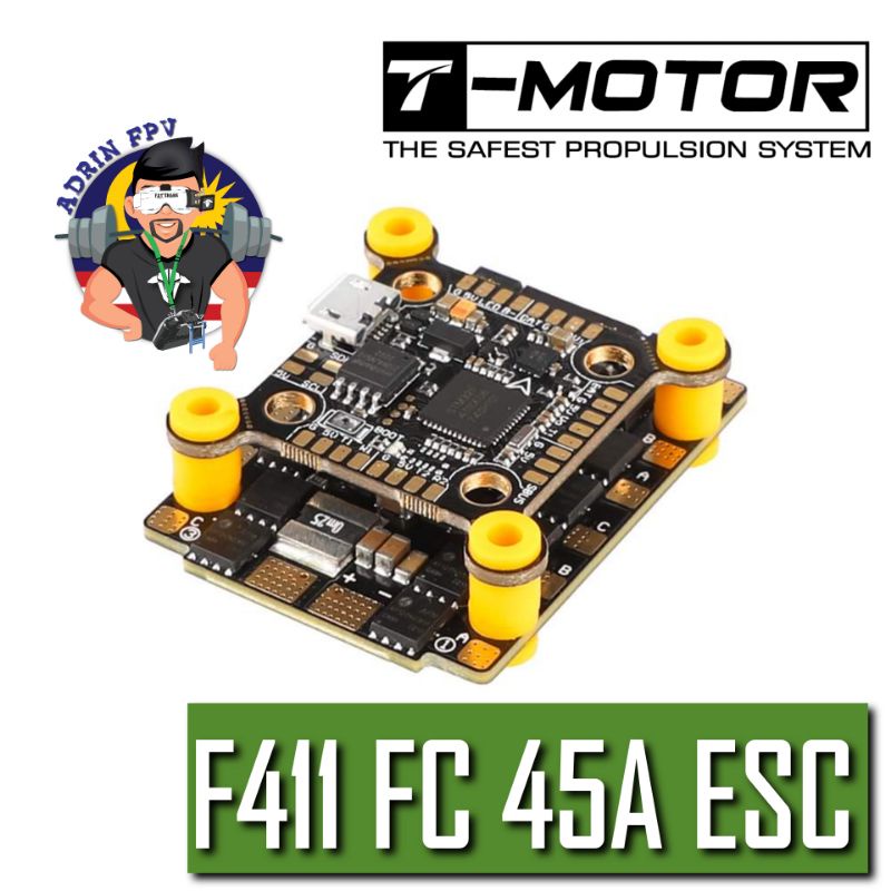 T-MOTOR VELOX F411 LITE FC 45A BLS ESC - 30X30 STACK TMOTOR | Shopee ...