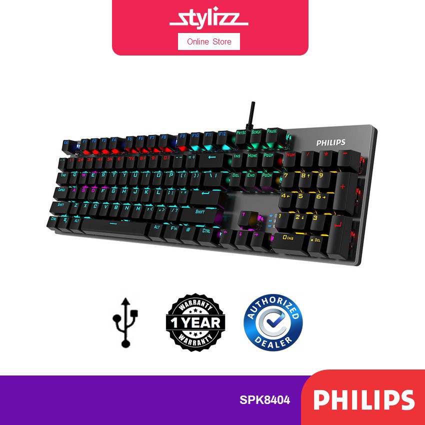 Philips SPK8404 Wired Mechanical Gaming Keyboard | Shopee Malaysia