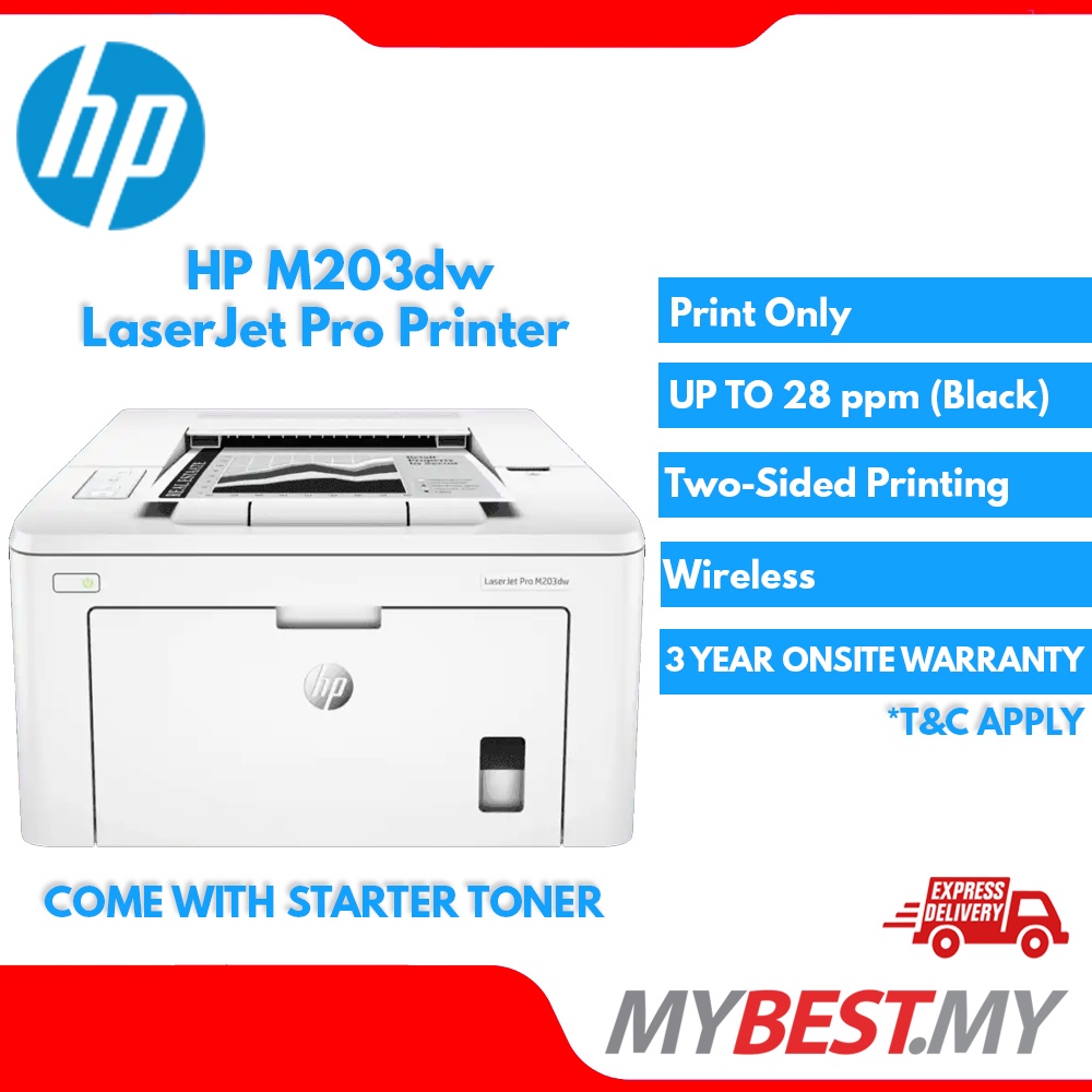 HP LaserJet Pro M203DW Printer Print/WiFi/Duplex | Shopee Malaysia