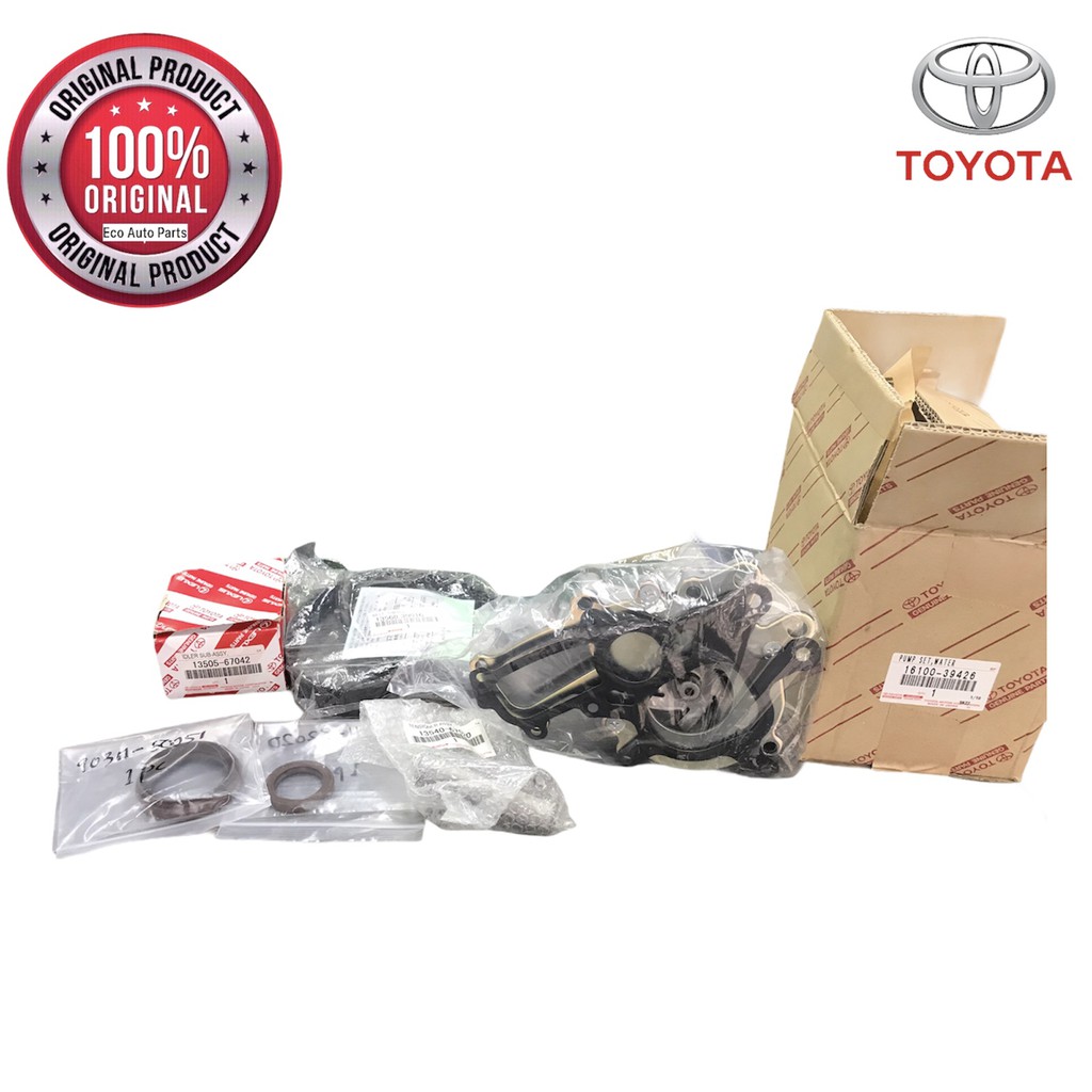Toyota Hiace KDH200 Timing Belt Set With Water Pump Genuine Part ...