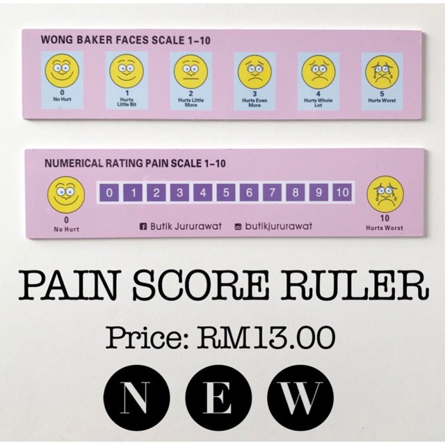 Pain Score Scale Ruler | Shopee Malaysia